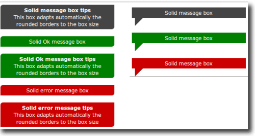 CSS Message Box collection - Colección de cajas CSS listas para usar ...