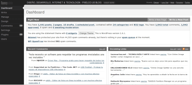 Cambia la apariencia del panel de administración de Wordpress con FluencyAdmin - Pixelco Tech